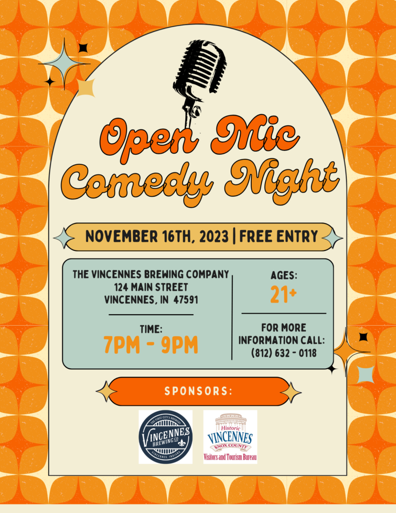 Third Thursdays Open Mic Vincennes Knox County VTB